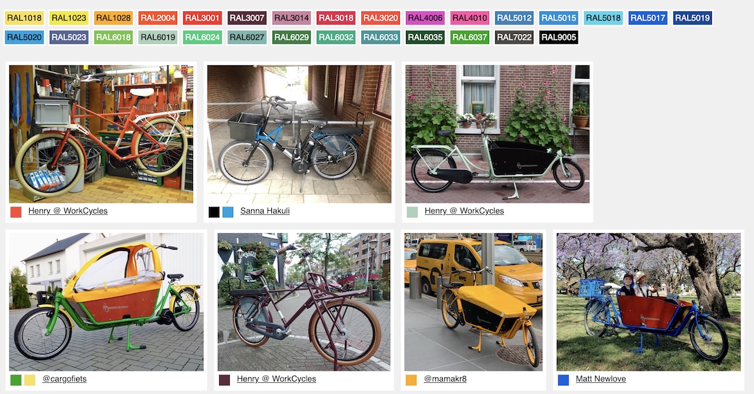 WorkCycles RAL Colors